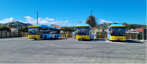 New electric bus depot